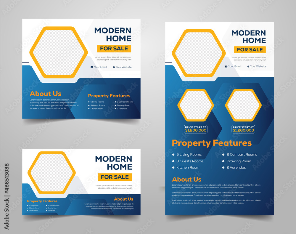 Abstract real estate social media banner or web banner Templates, Real ...
