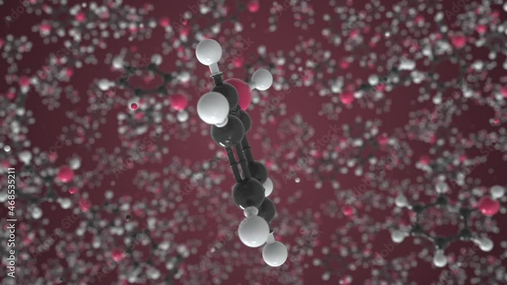 Vidéo Stock Molecule of phenol, isolated molecular model. Looping 3D ...