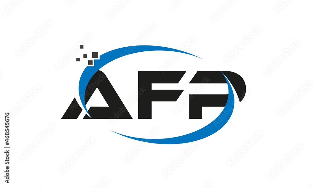 dots or points letter AFP technology logo designs concept vector ...