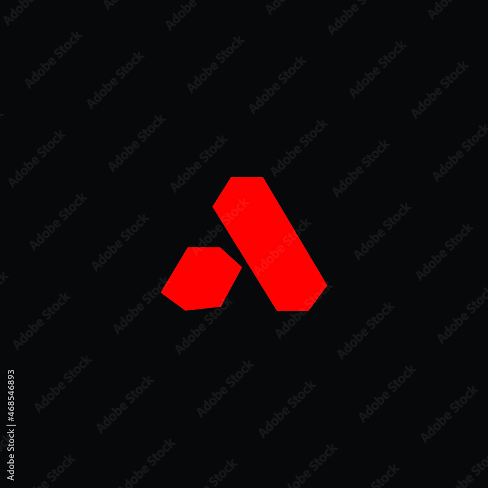 Special Unique Initial A logo and AA logo design. A Letter Minimal ...