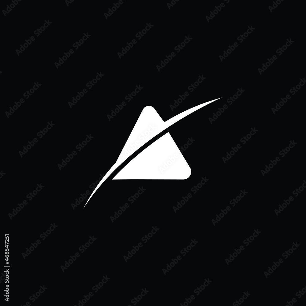 Special Unique Initial A logo and AA logo design. A Letter Minimal ...