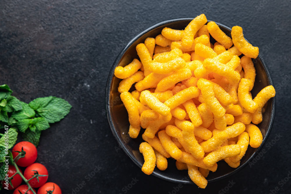 Poster cheetos snack cheese corn sticks meal snack on the table copy ...