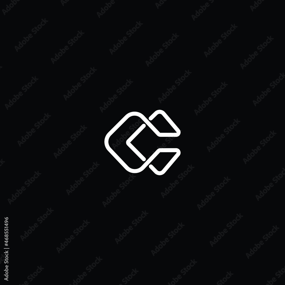Special Unique Initial C logo and CC logo design. C Letter Minimal ...