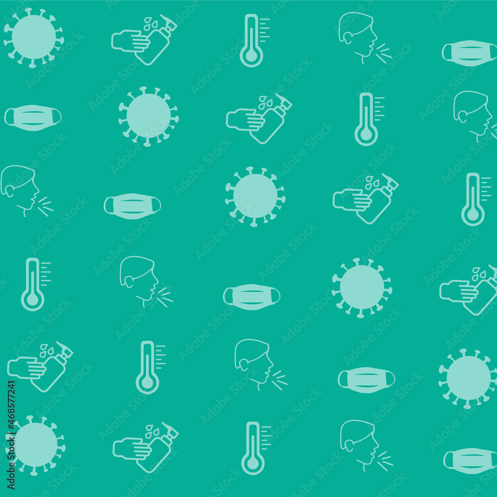 Corona background. Banner or infographic iconset. Background with Covid ...