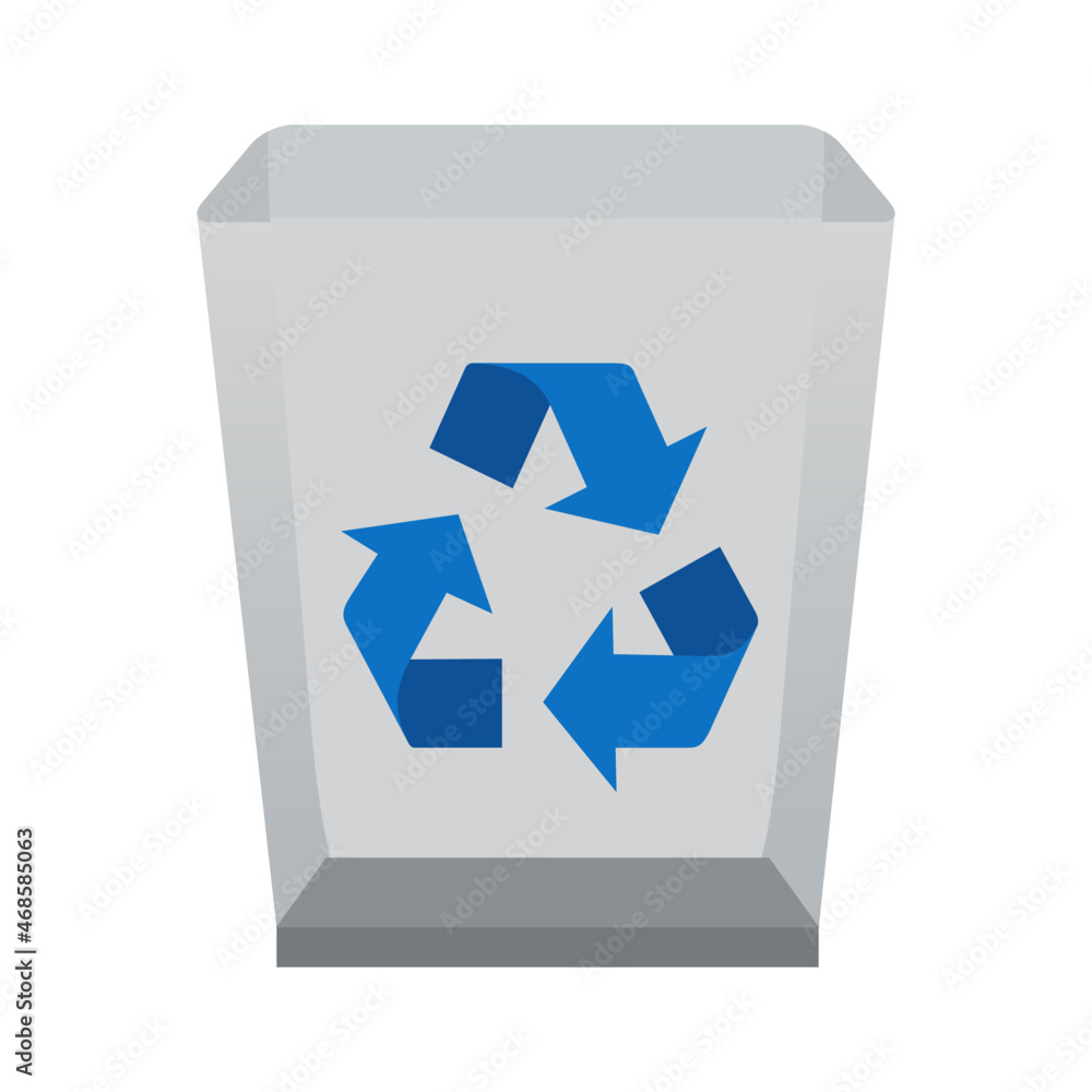 Dustbin icon. Trash folder. Empty recycle bin. Desktop icons. My ...