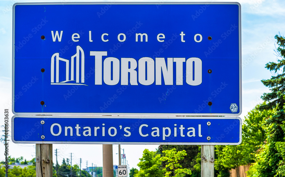 Welcome to Toronto sign, Toronto, Canada Stock Photo | Adobe Stock