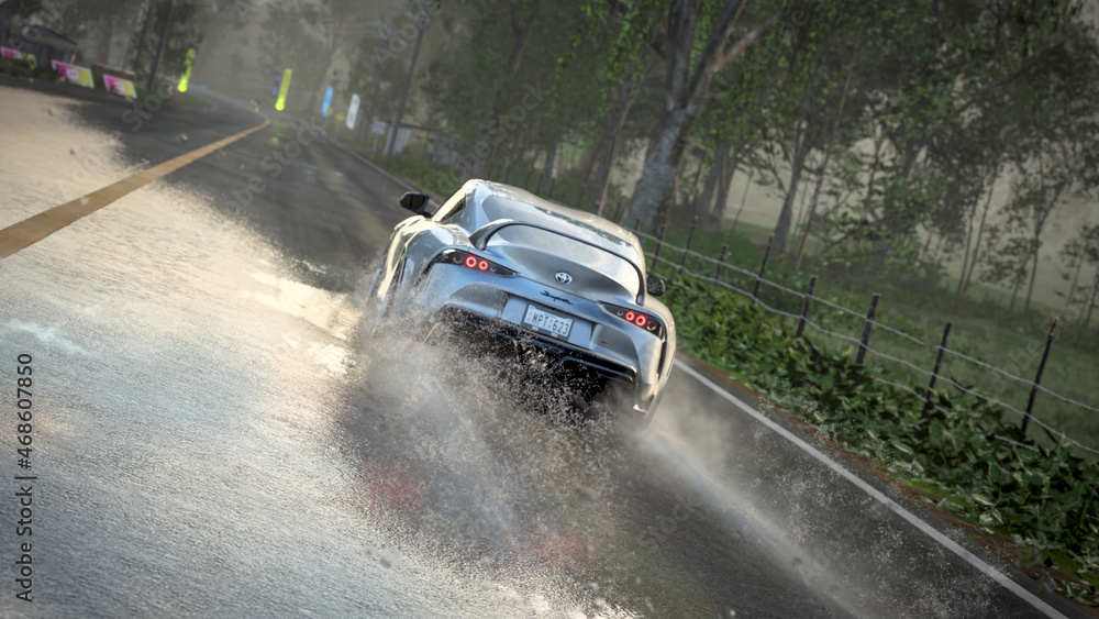 Toyota Supra 2020 running on rain at Forza Horizon 5, 11th Nov, 2021 ...