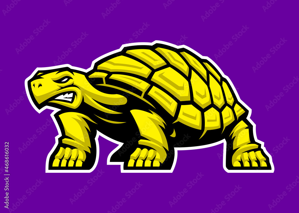 Turtle Vector Mascot, this design can be used as a sports emblem Stock ...