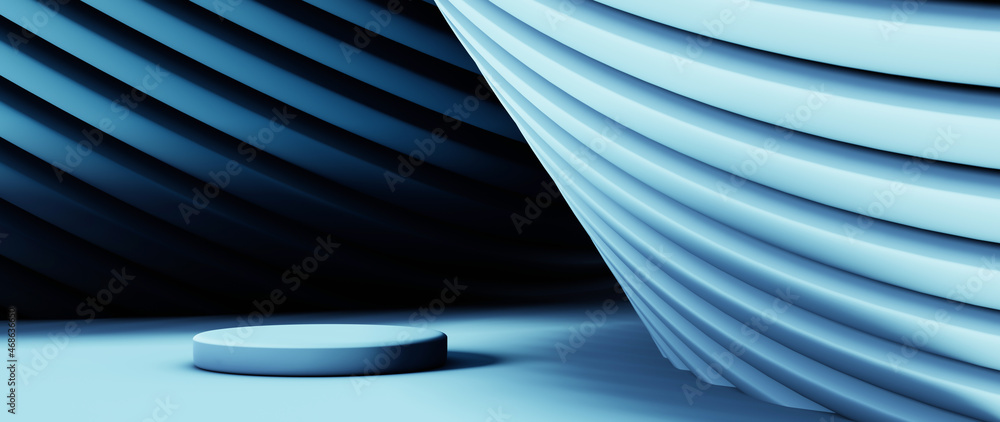 3D rendering of blank product background for backdrop fashion and cream ...