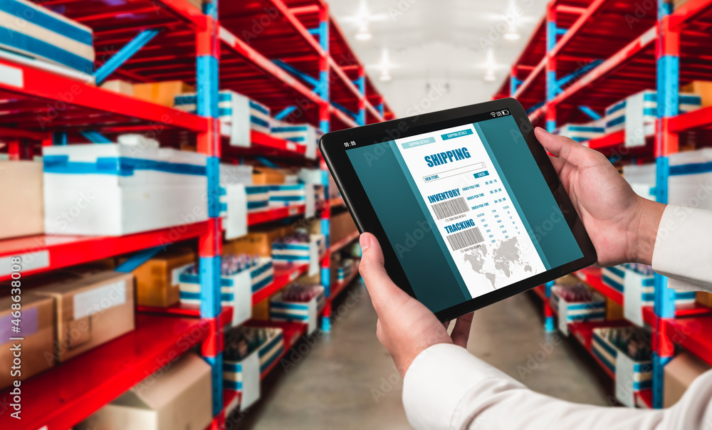 Warehouse management innovative software in computer for real time ...