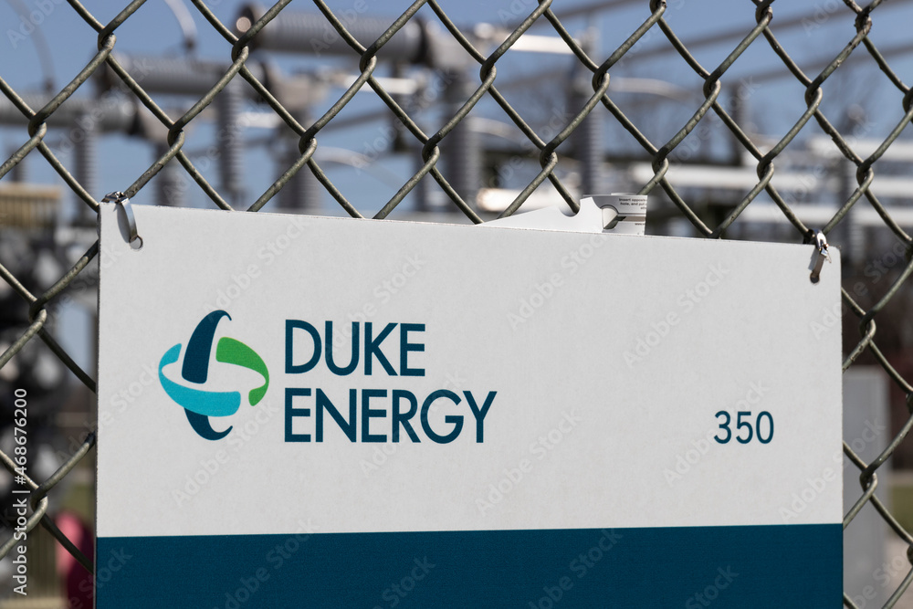 Duke Energy electric substation. Duke Energy is increasing its use of ...