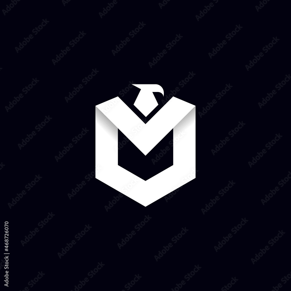 geometric eagle logo in modern style Stock Vector | Adobe Stock