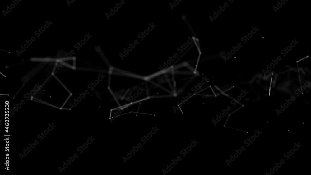 Video Stock Abstract Digital Data Plexus Technology Background Loop/ 4k animation of an abstract ...