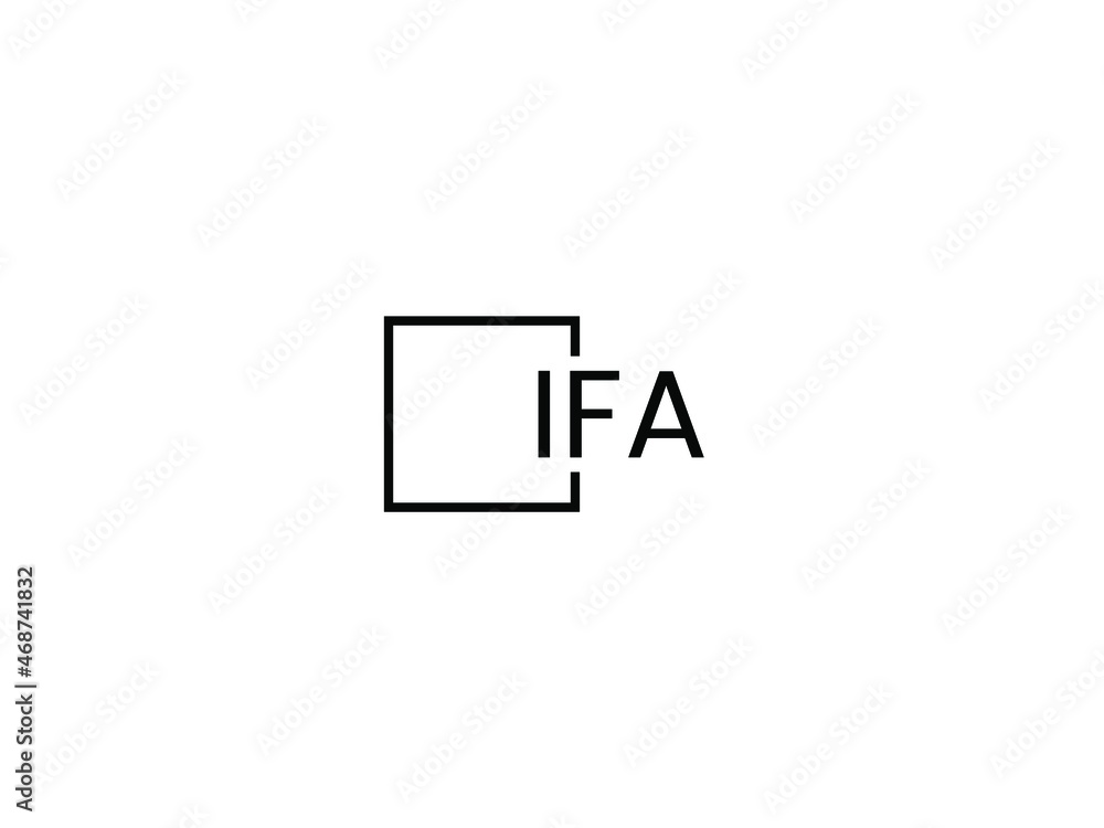 IFA letter initial logo design vector illustration Stock Vector | Adobe ...