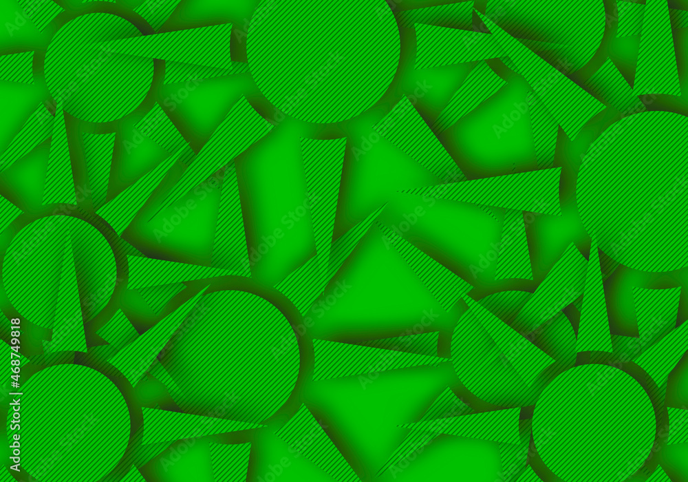 Fondo verde de sol con sombra. Stock Illustration | Adobe Stock