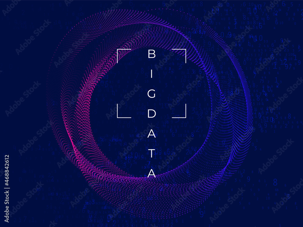 Artificial intelligence background. Digital technology, deep learning ...