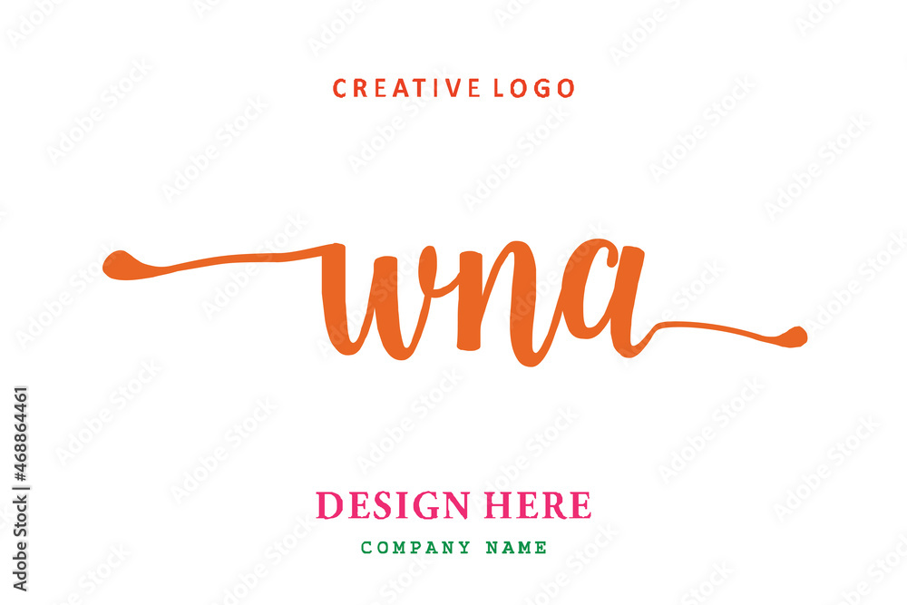 WNA lettering logo is simple, easy to understand and authoritative ...