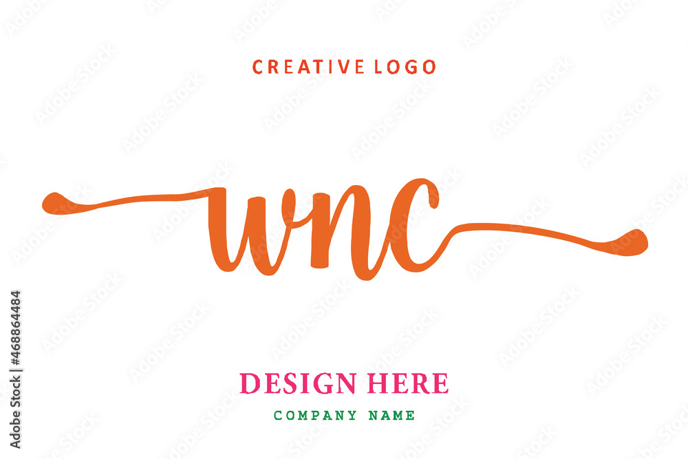 WNC lettering logo is simple, easy to understand and authoritative ...