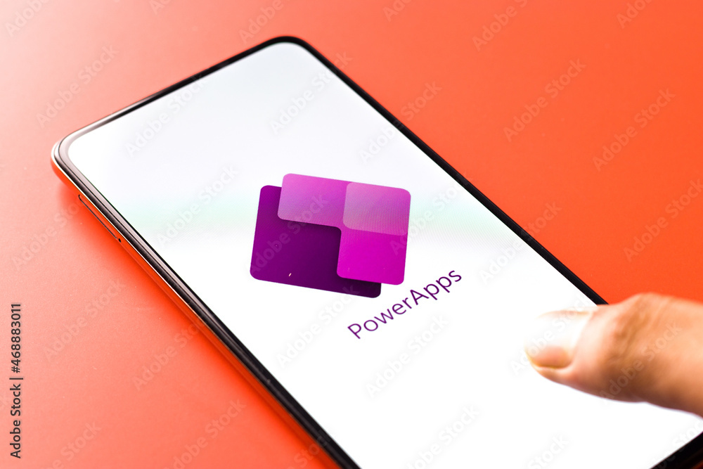 West Bangal, India - November 11, 2021 : Microsoft Power Apps logo on ...