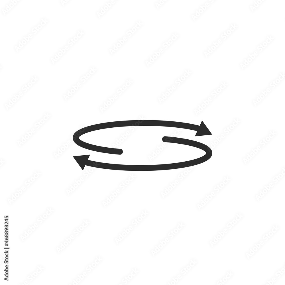 rotation arrow element for stirring sign symbol icon vector design ...