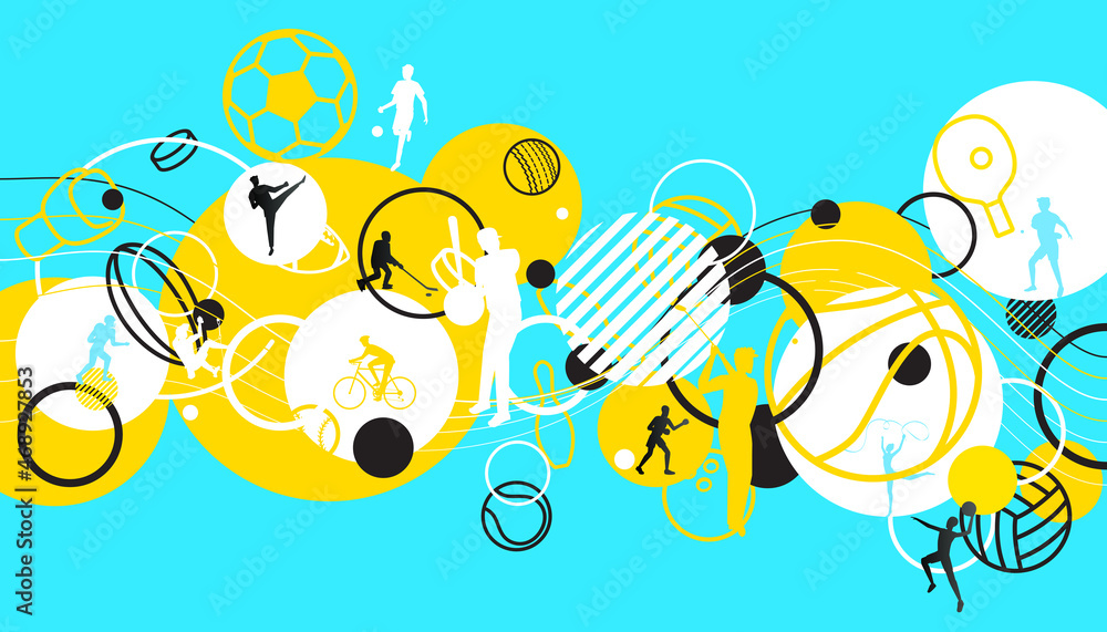 Sports background design with abstract modern template. Vector ...