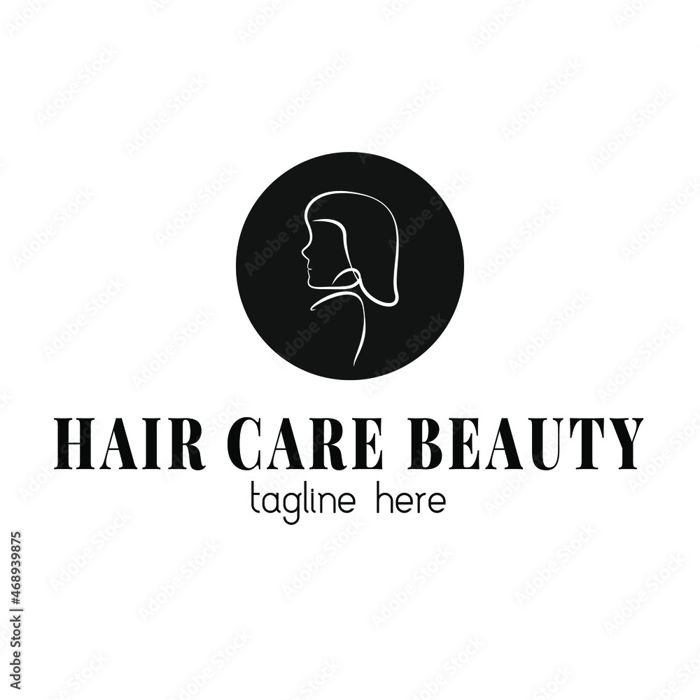 Hair care beauty logo design inspiration template. Beauty care logo ...