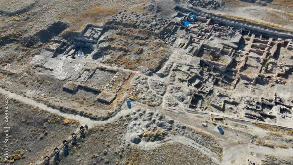 Kultepe ancient city ruins. Assyrian Trade Center in Karum-Kanis in ...