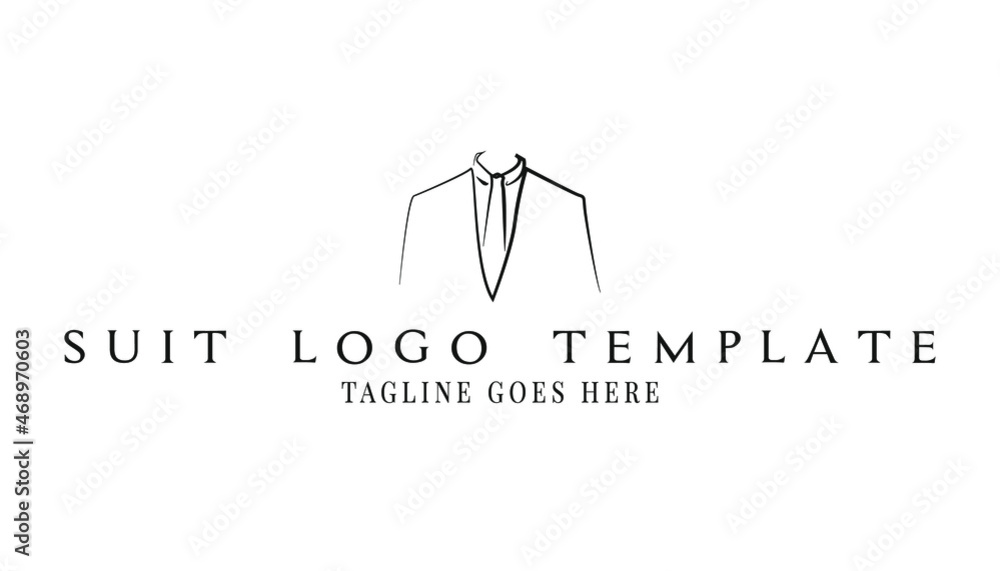 Suit And Tie Logo Inspiration Design Vector Illustration Suit Vector suit-and-tie-logo-inspiration-design-vector-illustration-suit-vector