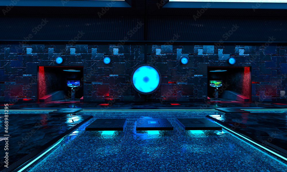 alien place scene two Stock Illustration | Adobe Stock