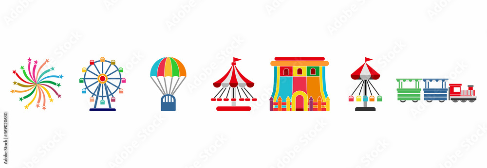 circus icon set, circus vector set sign symbol Stock Vector | Adobe Stock
