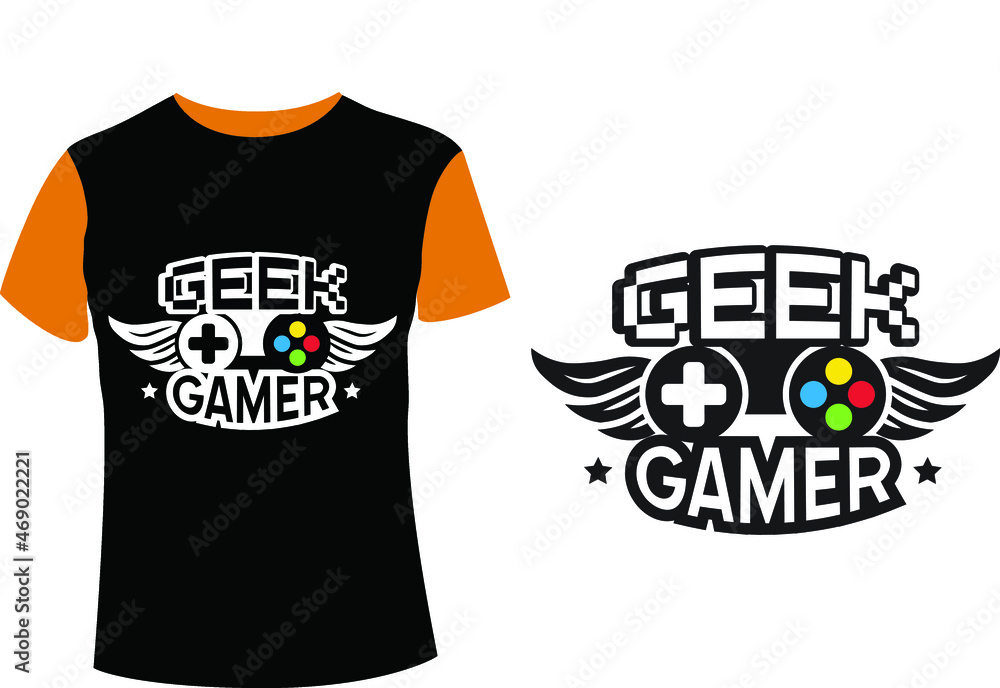 Video game logo set. emblems with gamer Stock Vector | Adobe Stock