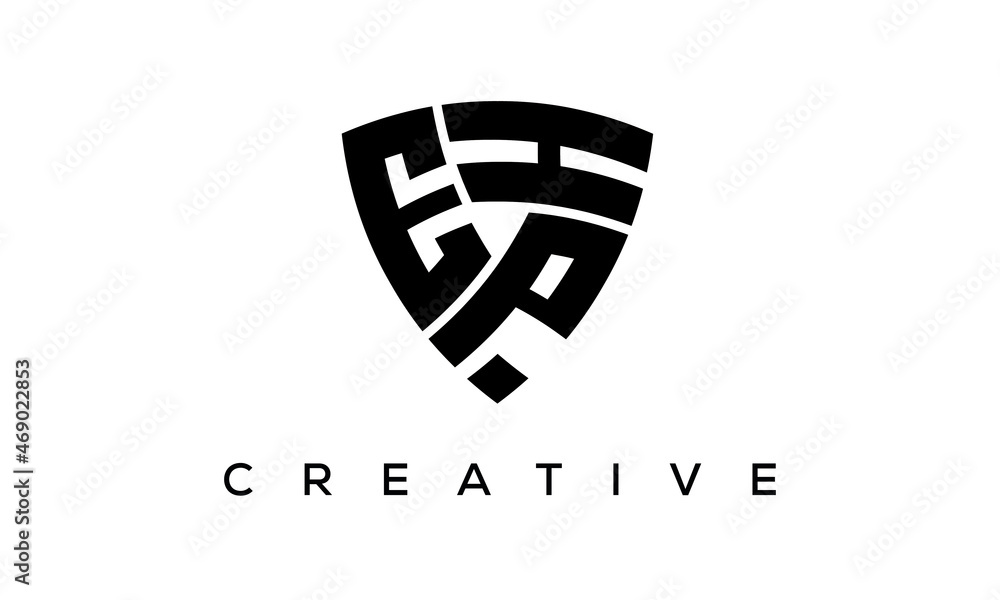 EPH letters logo, security Shield logo vector Stock Vector | Adobe Stock