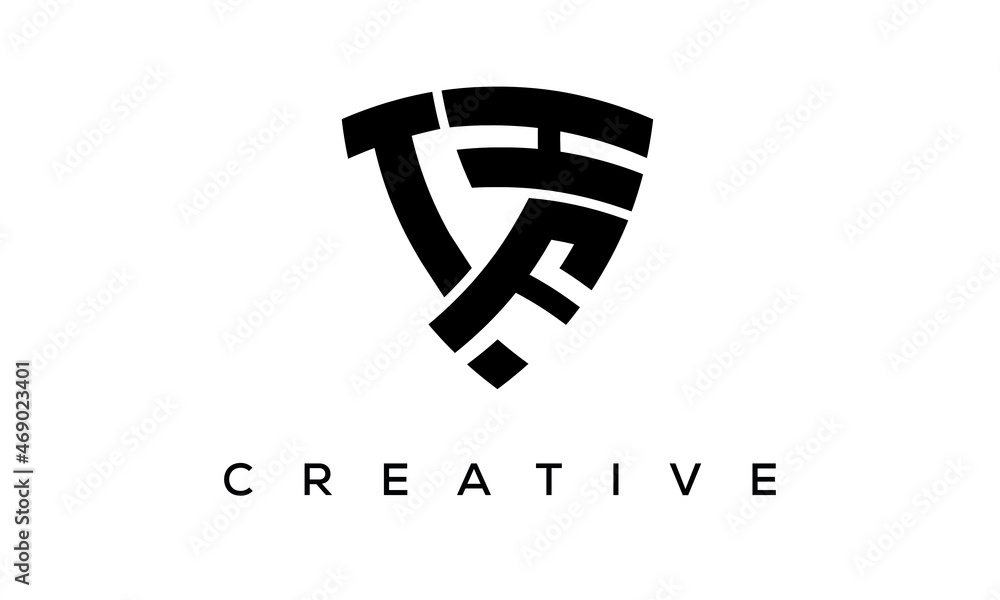 TFH letters logo, security Shield logo vector Stock Vector | Adobe Stock