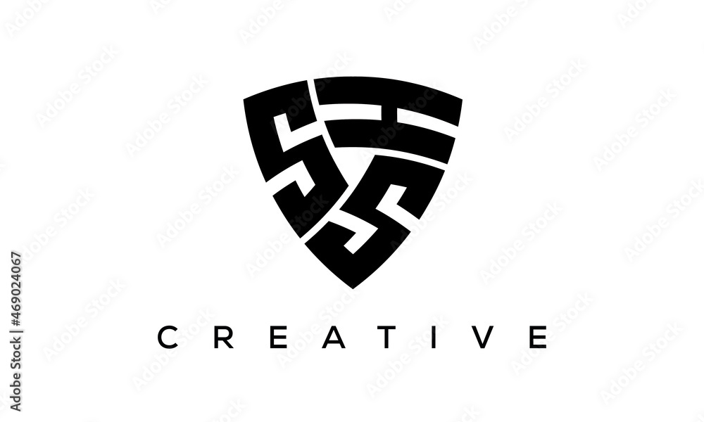 SSH letters logo, security Shield logo vector Stock Vector | Adobe Stock
