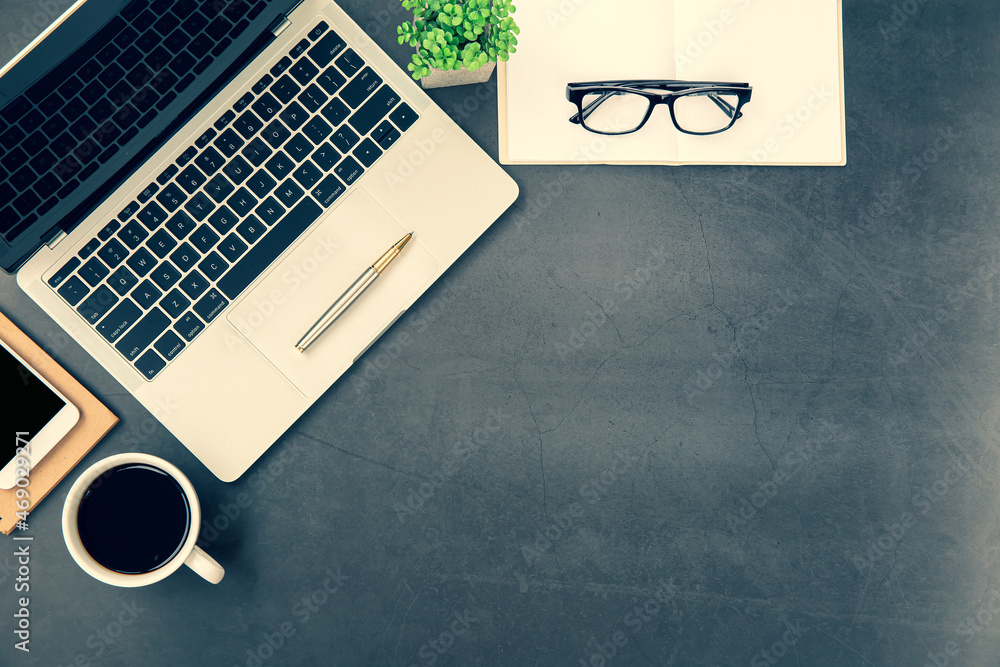 Computer Table Top View