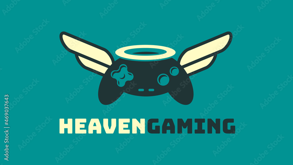 Illustration vector graphic logo design template of Heaven Gaming ...