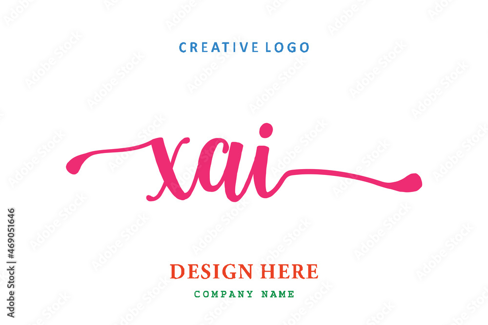 XAI lettering logo is simple, easy to understand and authoritative ...