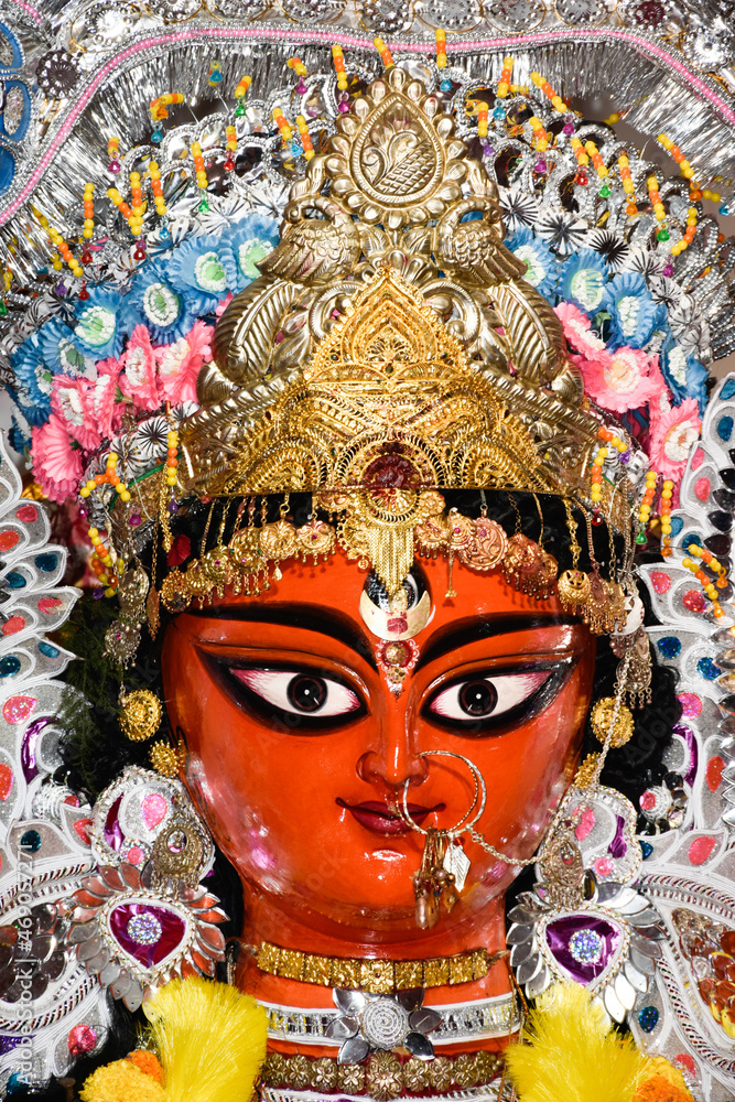 Jagadhatri idol - The idol of goddess Jagadhatri in 2021 at ...