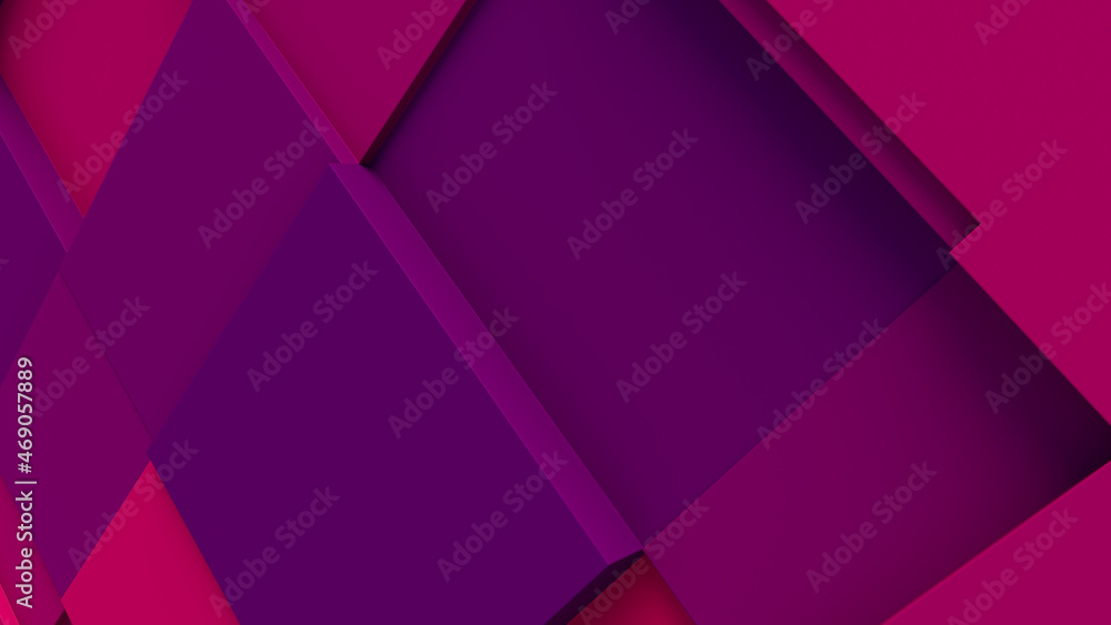 Pink and Purple Tech Background with a Geometric 3D Structure. Clean ...