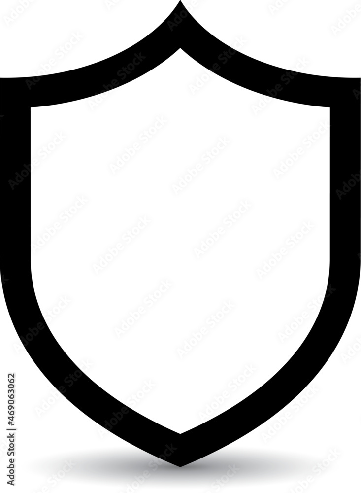 Shield frame vector icon Stock Vector | Adobe Stock