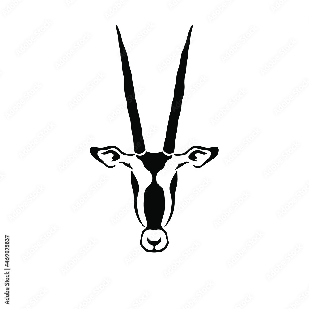 Impala Symbol Logo. Tattoo Design. Stencil Vector Illustration Stock ...