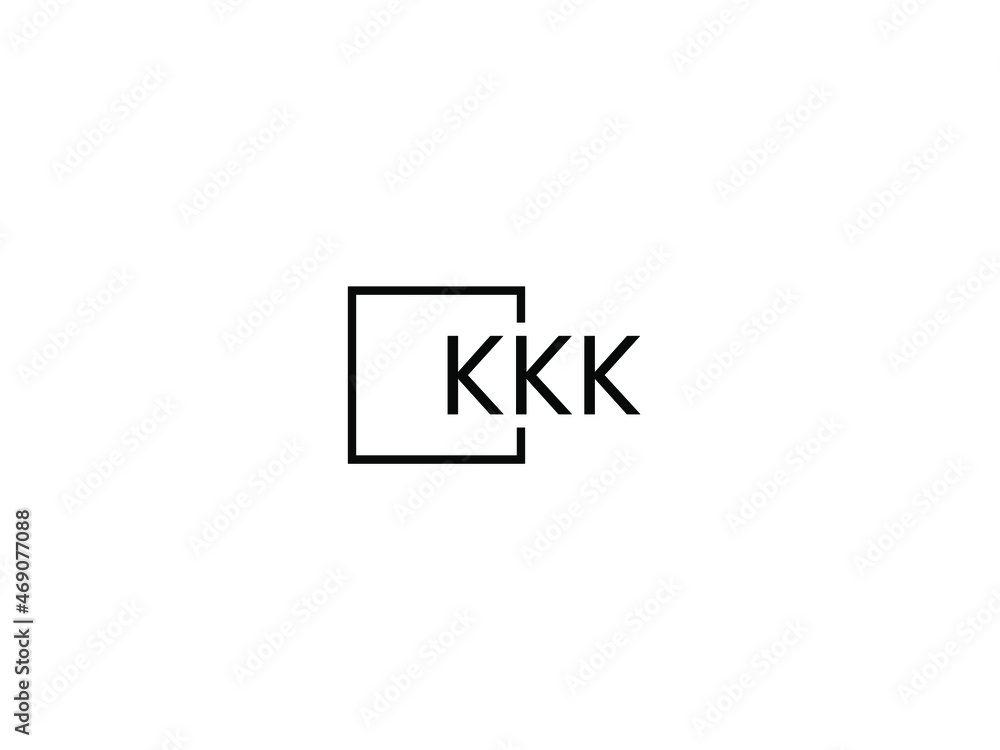 KKK letter initial logo design vector illustration Stock Vector | Adobe ...