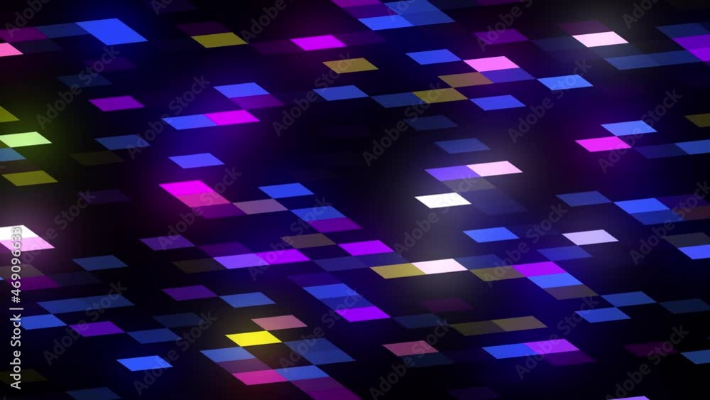 Vidéo Stock Abstract animated motion background. Glowing colorful neon ...