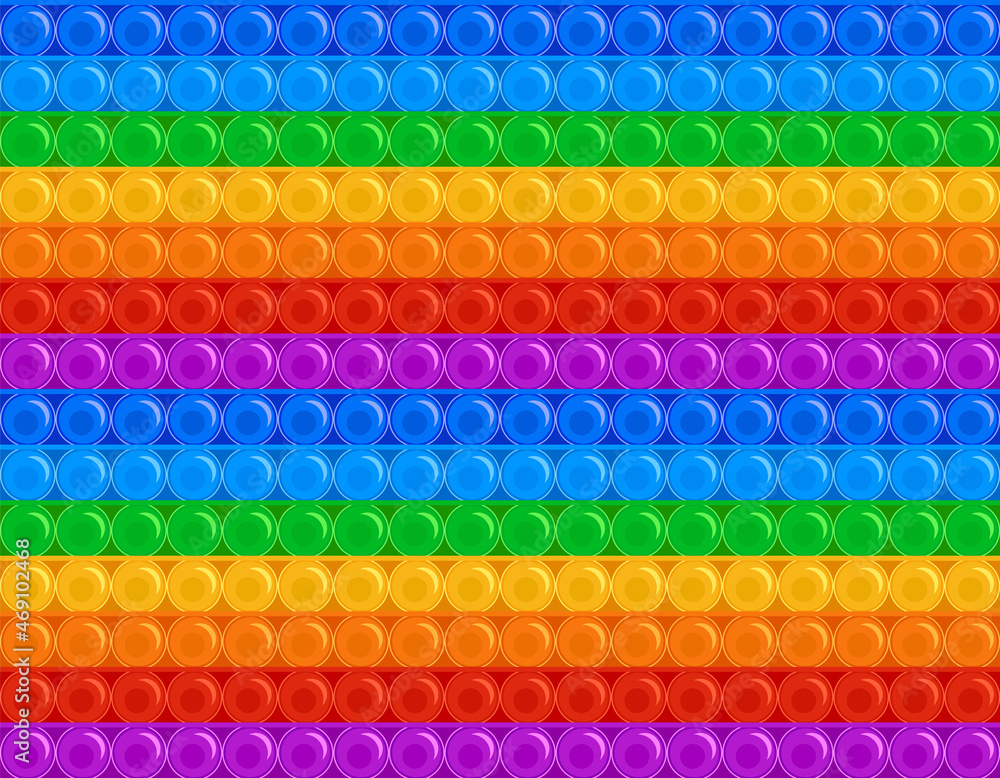 Popit, fidget sensory game, toy seamless pattern print, background ...