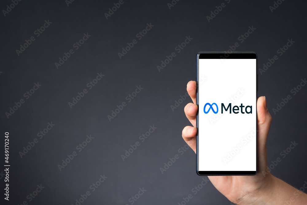 Athens, Greece, November 12 2021: Female hand holding mobile phone with ...