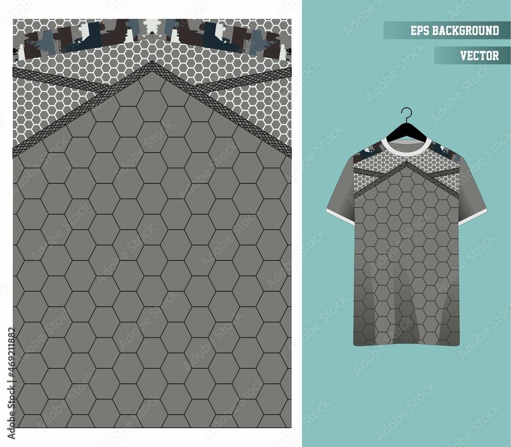 vector, illustarion fabric design for your jersey army good for design ...