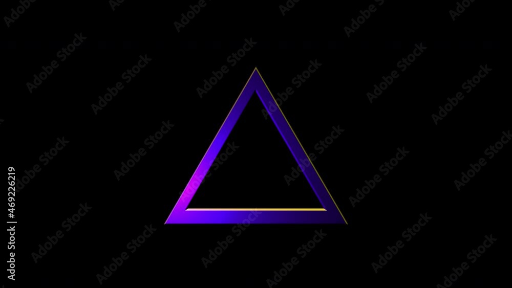 Alchemical Symbol For Fire Icon Animation. Purple text with alpha ...