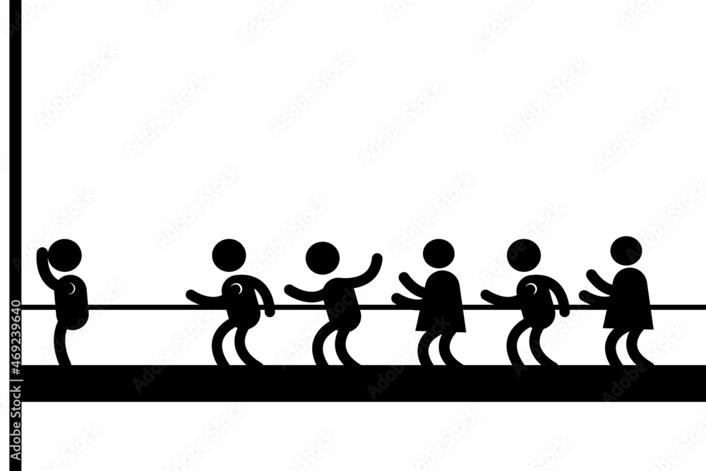 Symbol design. A E I O U Game .shape with children isolated on white ...