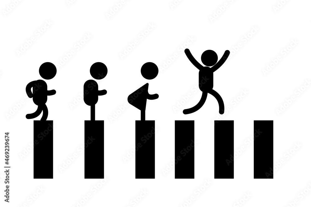 Symbol design. Game play of children Square shape with children ...