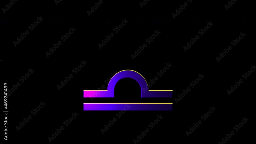 Alchemical Symbol For Sublimation Icon Animation. Purple text with ...